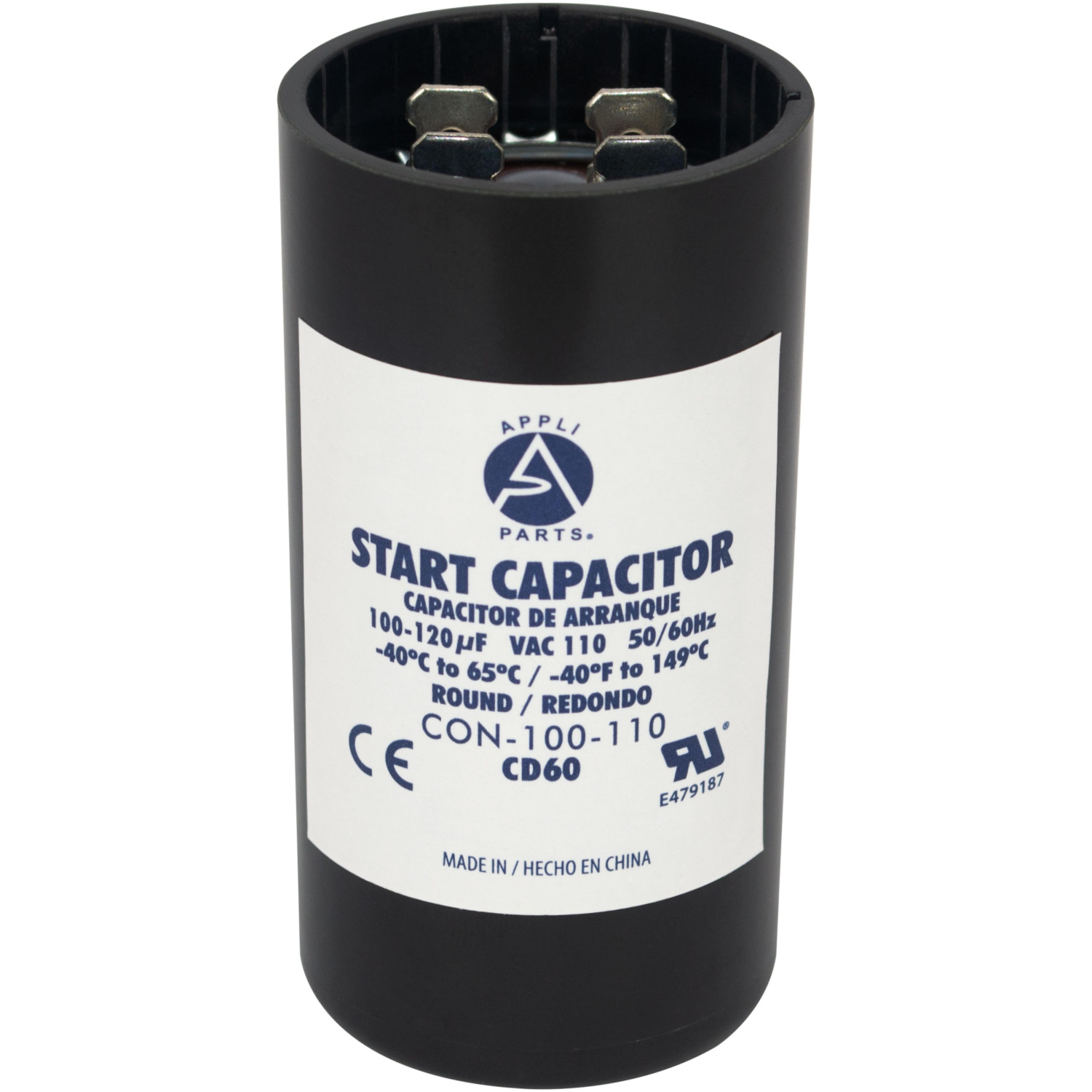 Appli Parts Condensador Capacitor Arranque 100-120 Mfd (microfaradios ...